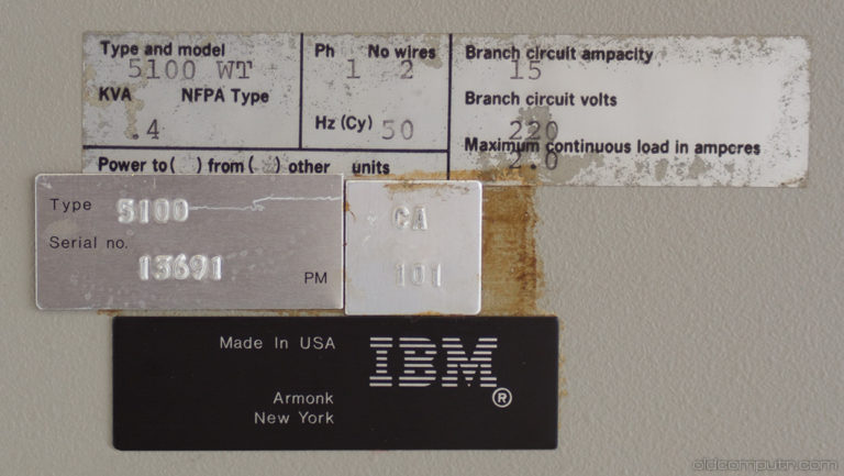 IBM 5100 (1975) | Oldcomputr.com